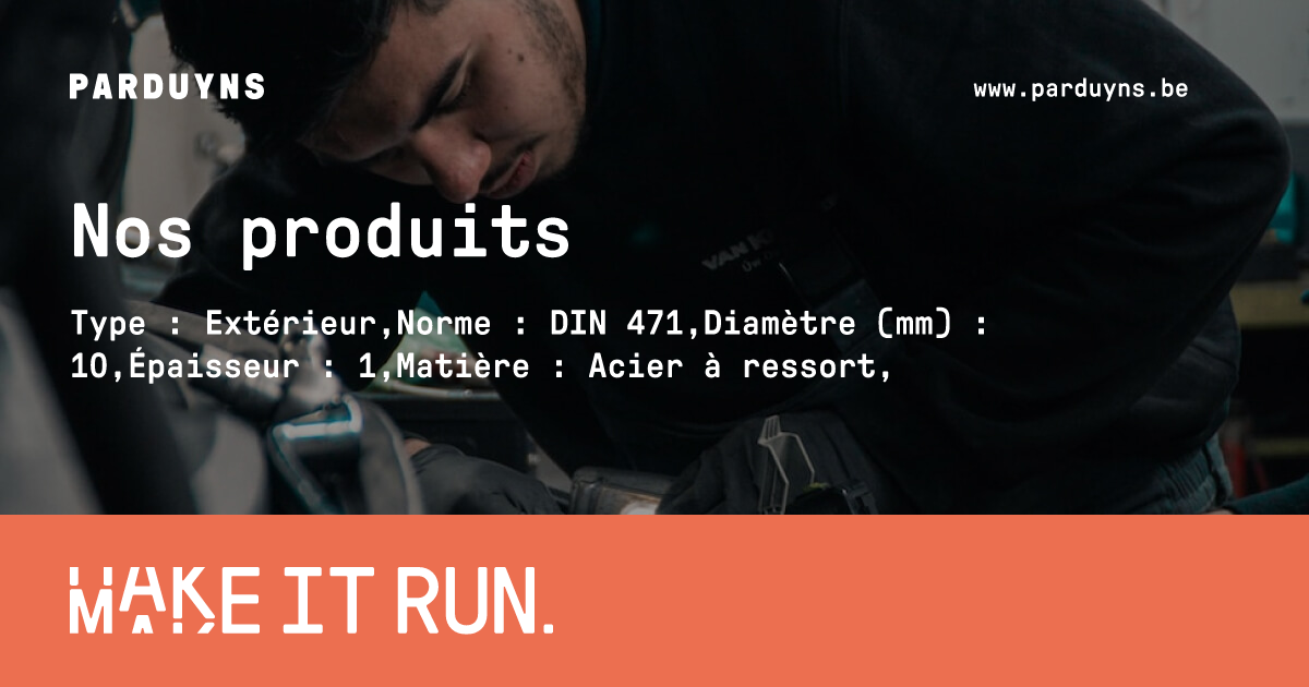 Circlips extérieur din 471 ep. 1